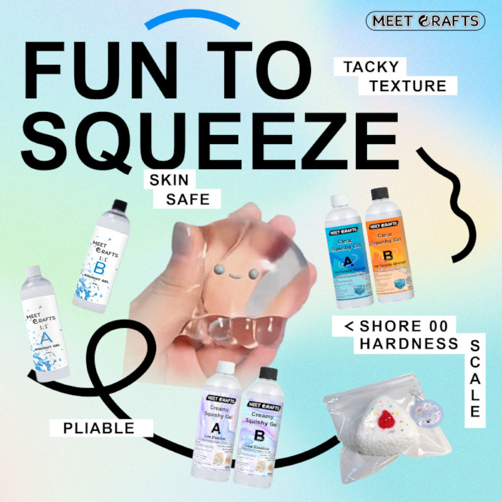 Soft Silicone Squishy Rubber Gel for DIY Squishy Toys – MEET CRAFTS